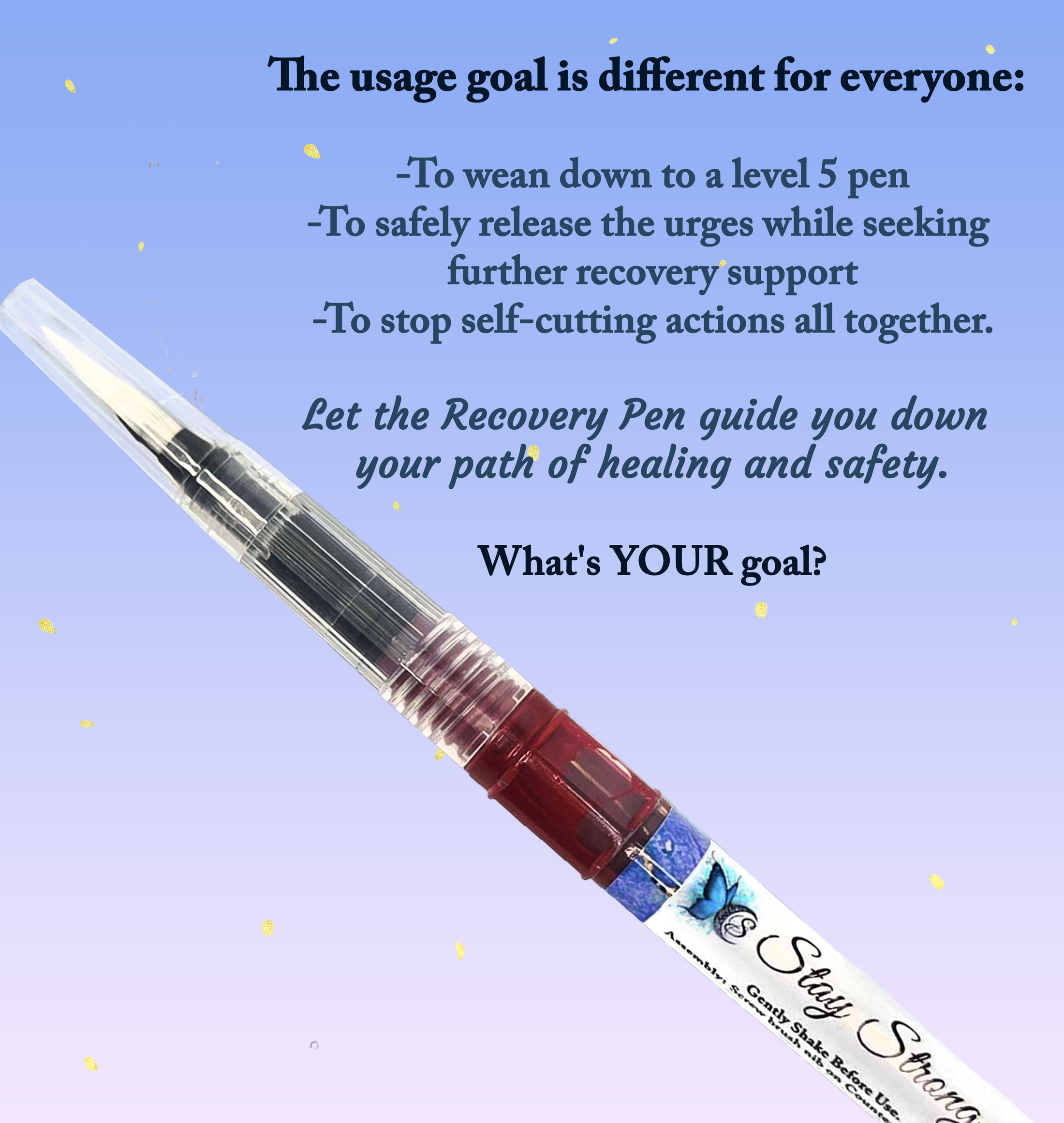 Relief & Recovery Pen | Level 1 (Self-Cut Harm Reduction Tool ...