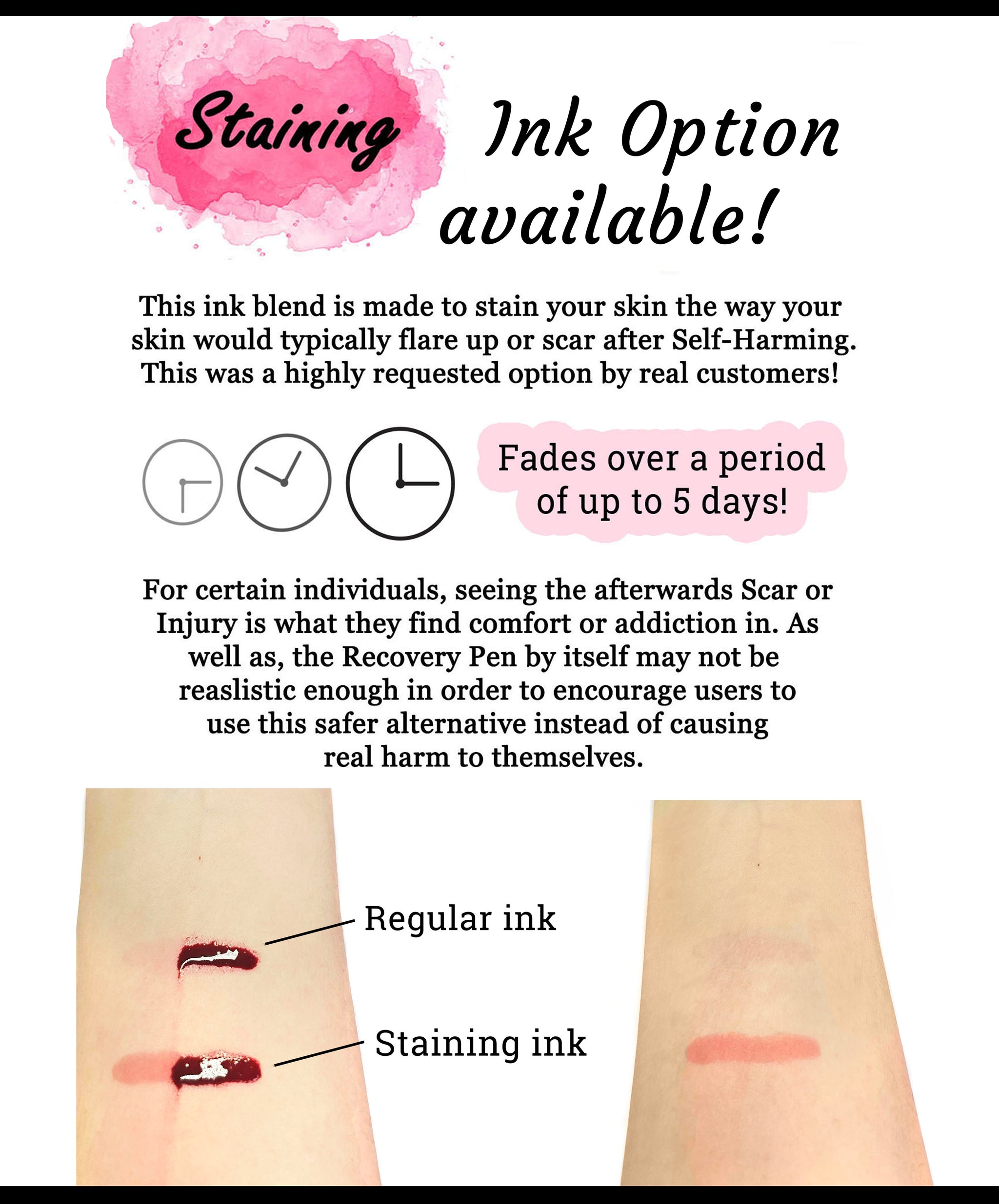 Self-Harm Recovery Pen – Symphony Light Art